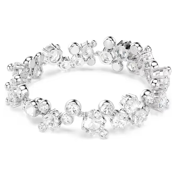Constella Bracelet, Mixed Cuts, White, Rhodium Plated - Swarovski Official